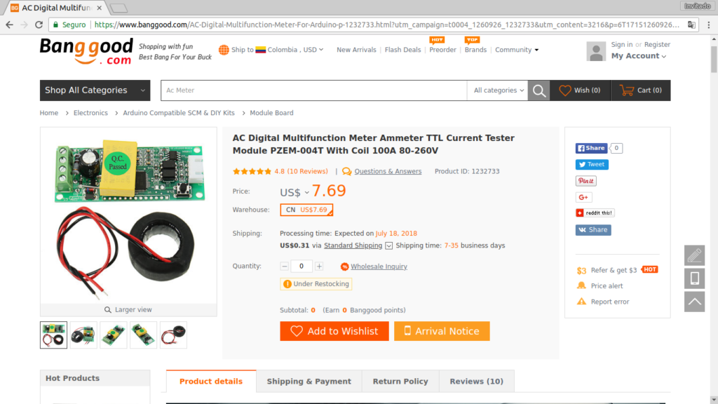 Medidor Pzem 004t Con Arduino Esp32 Esp8266 Python And Raspberry Pi Pdacontrol